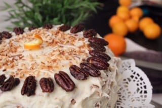 Orange Italian Cream Cake - SmartyPantsKitchen