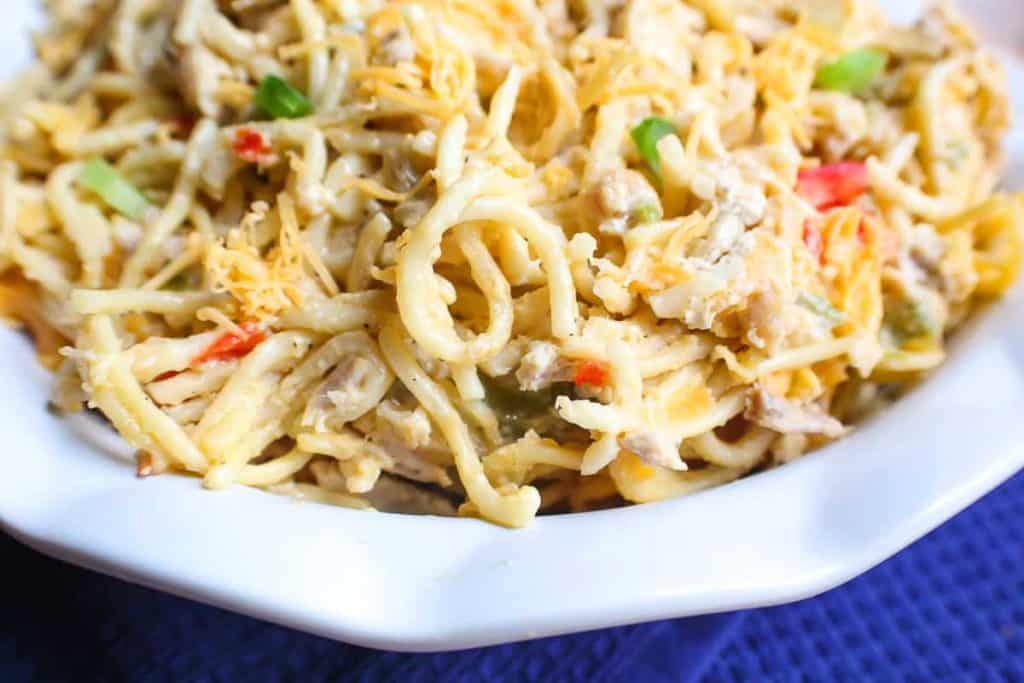 Chicken Spaghetti Casserole - SmartyPantsKitchen
