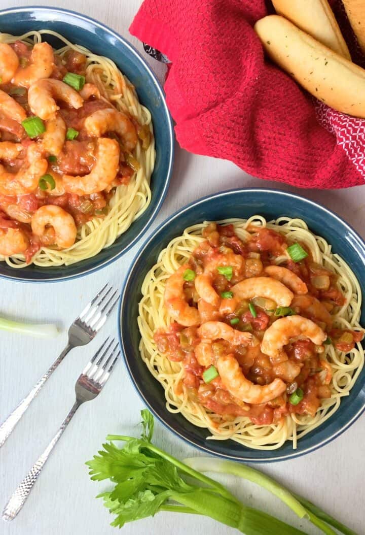 Creole Shrimp Pasta - SmartyPantsKitchen