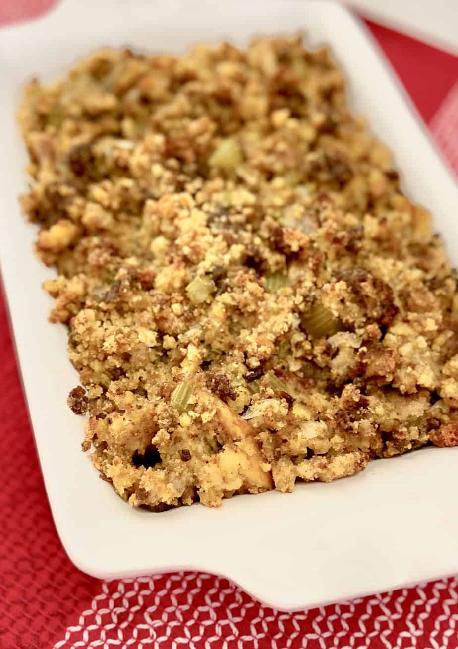 Southern Cornbread Dressing - SmartyPantsKitchen