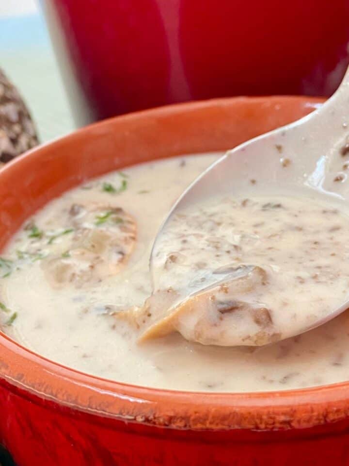 Roasted Red Pepper Corn Chowder - SmartyPantsKitchen