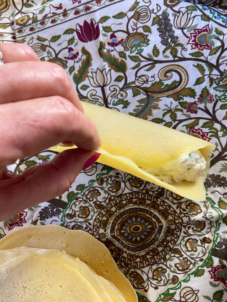 Three Cheese Manicotti Crepe Recipe - SmartyPantsKitchen
