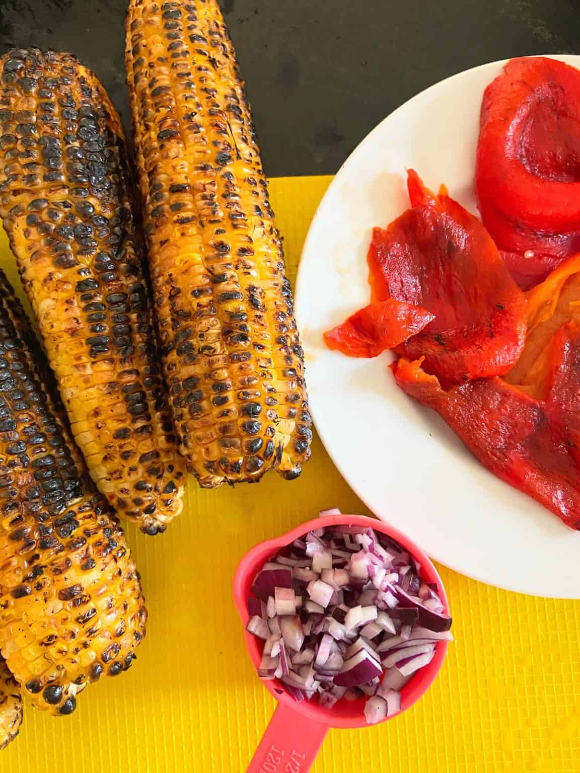 Roasted Red Pepper Corn Chowder - SmartyPantsKitchen