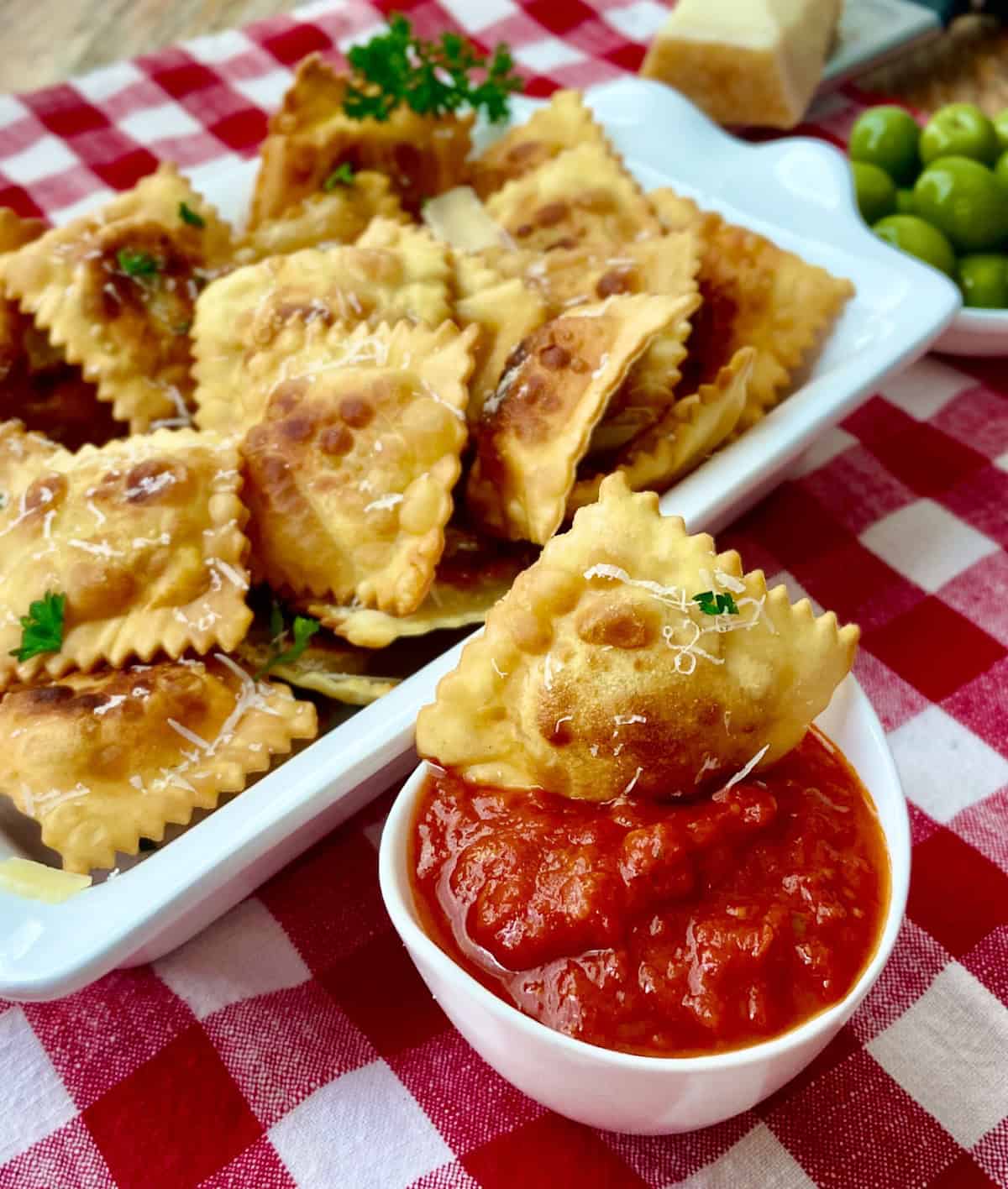 Easy Pan Fried Ravioli Appetizer - SmartyPantsKitchen