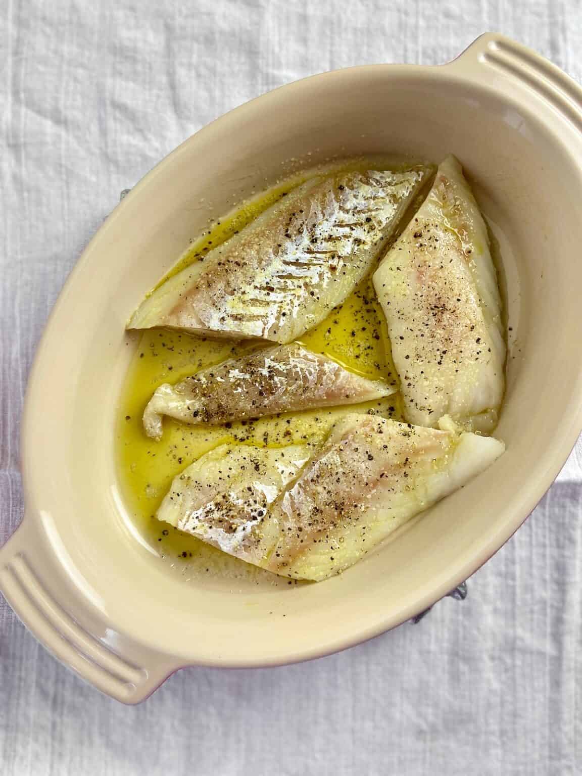 Sicilian Baked Cod with Roasted Red Peppers - SmartyPantsKitchen